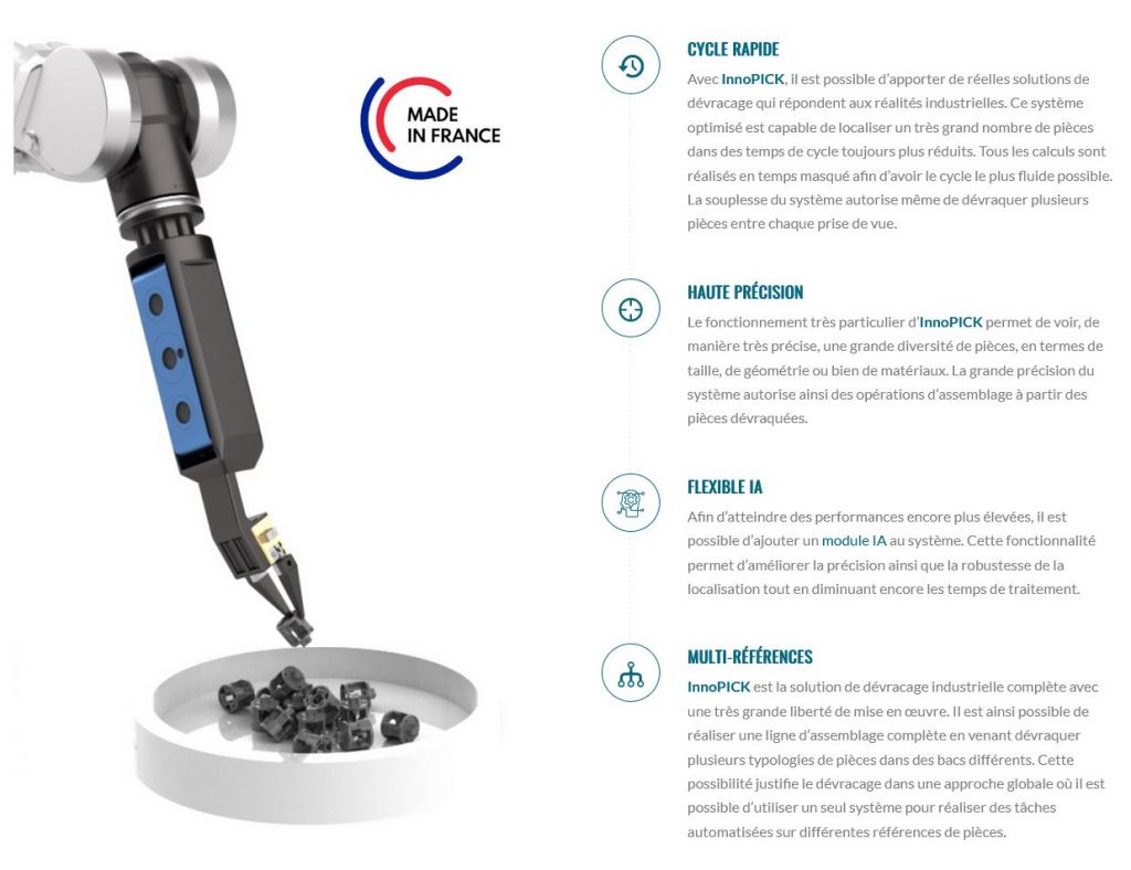 Pickit 3D dévracage, système de vision pour robot Pick-it, Pick-it ...